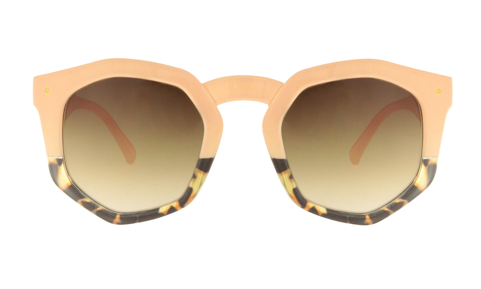 AUDREY Hexagonal sunglasses almond Charly Therapy